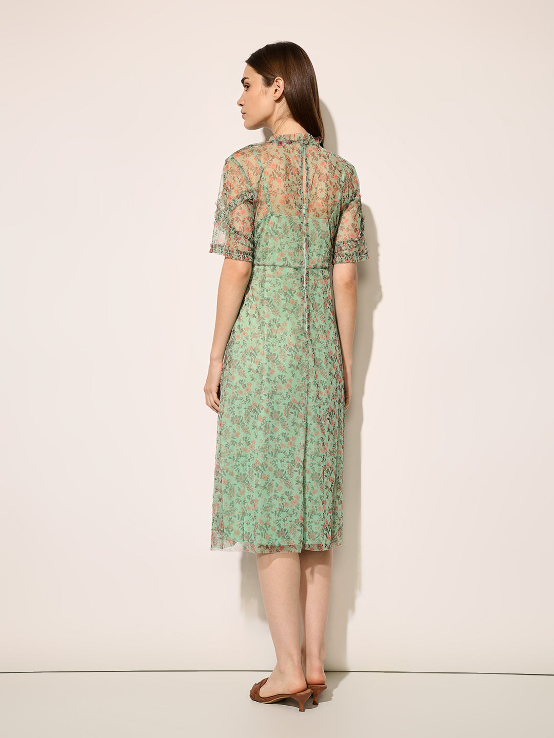ONLY Green Floral Maxi Dress
